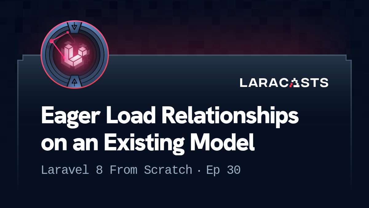 Eager Load Relationships on an Existing Model