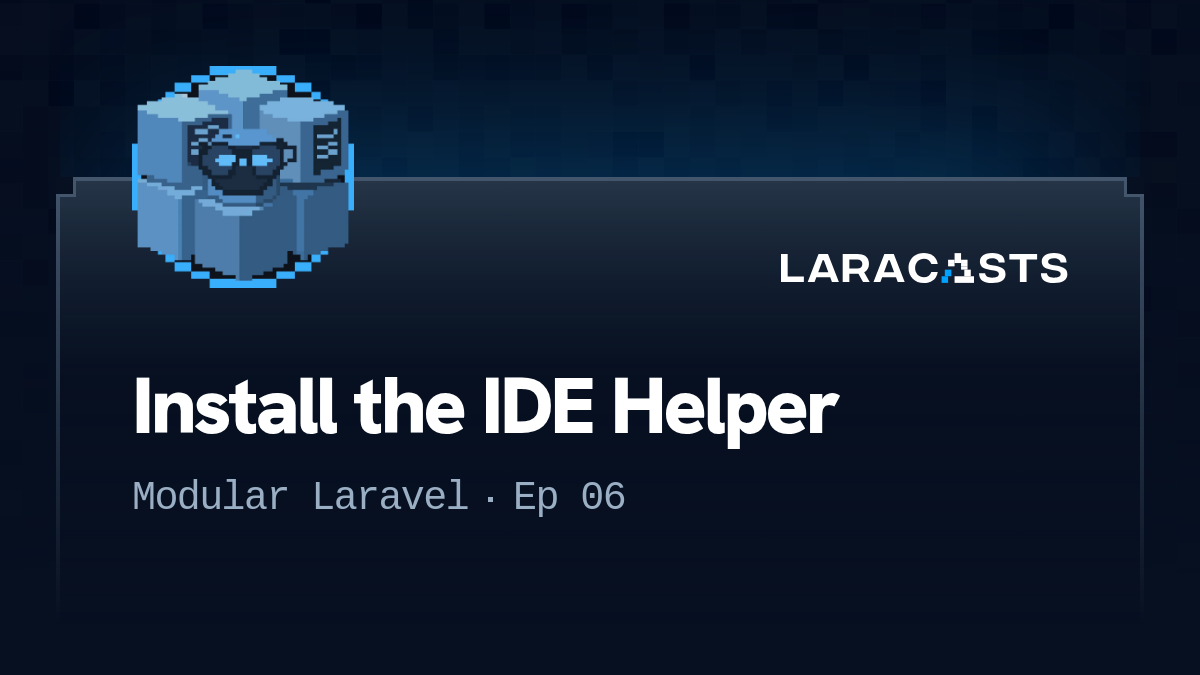 Install the IDE Helper