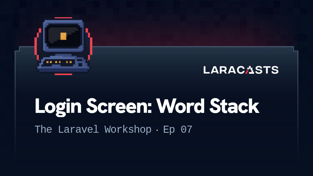 Login Screen: Word Stack