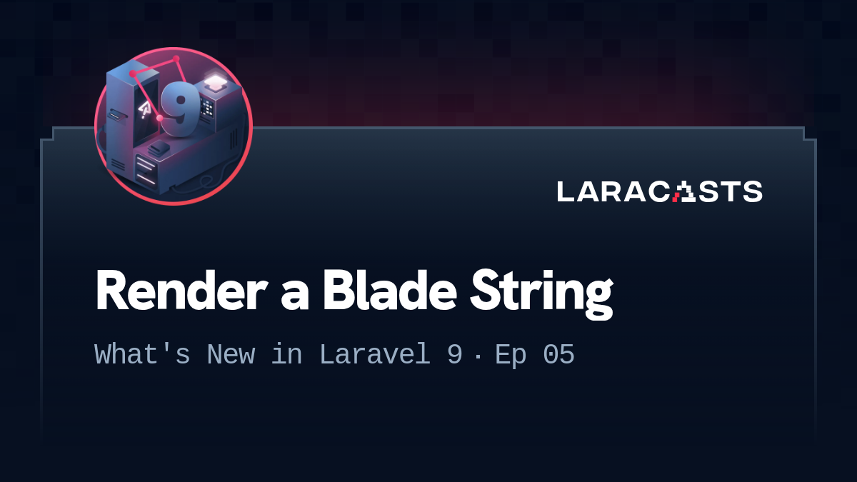 Render a Blade String
